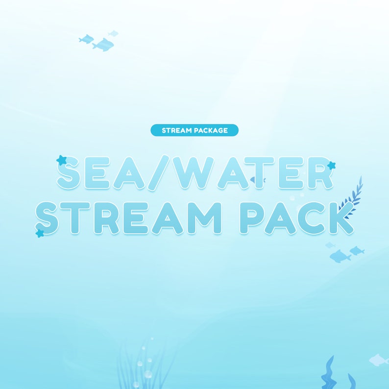 Aquatic Animated Stream Package: Sea Ocean Theme (digital Download) - Etsy