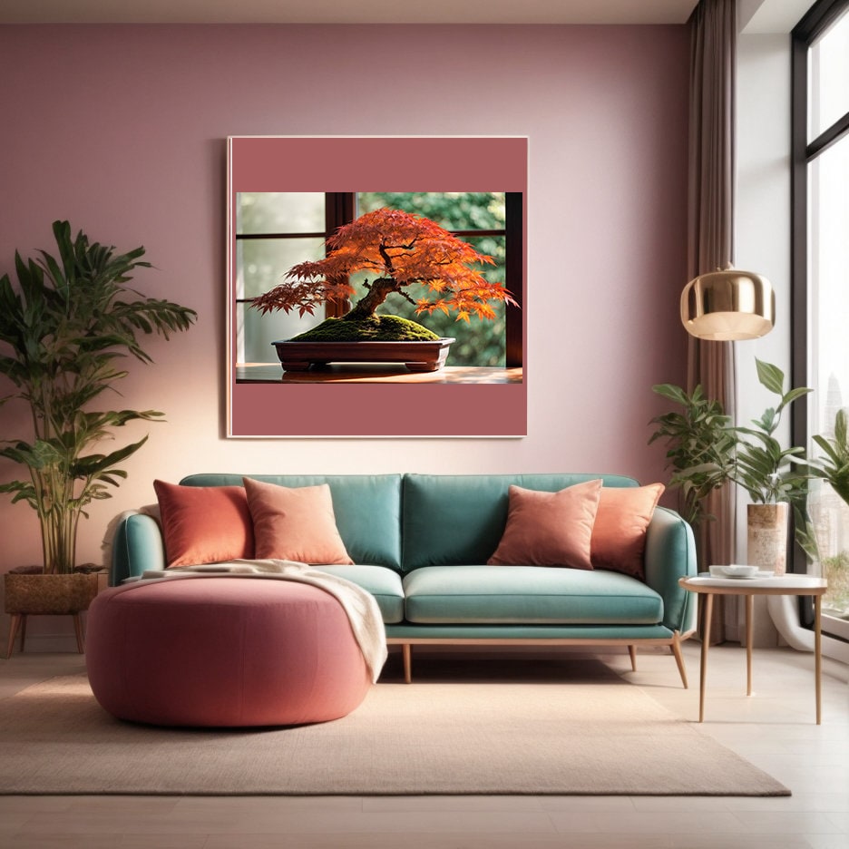 Japanese Maple Bonsai by a Window, Wall Art, Home Decoration, Decor - Etsy