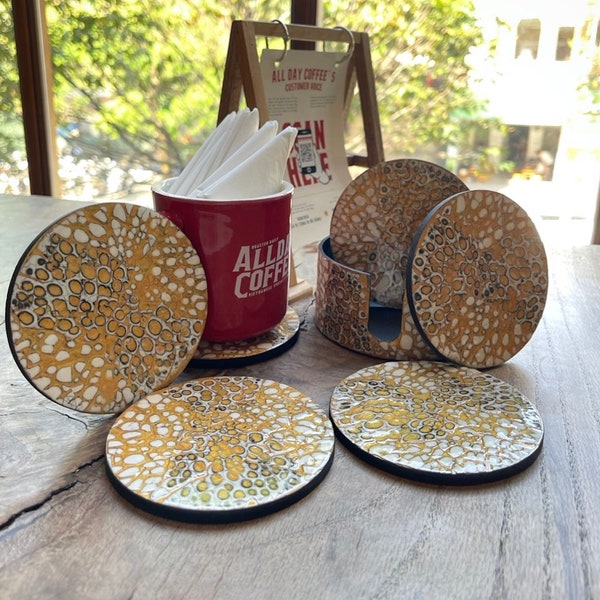 Seashell Coasters - Etsy