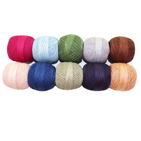 Cotton Crochet Thread 10 Balls Tatting Thread Cotton - Etsy