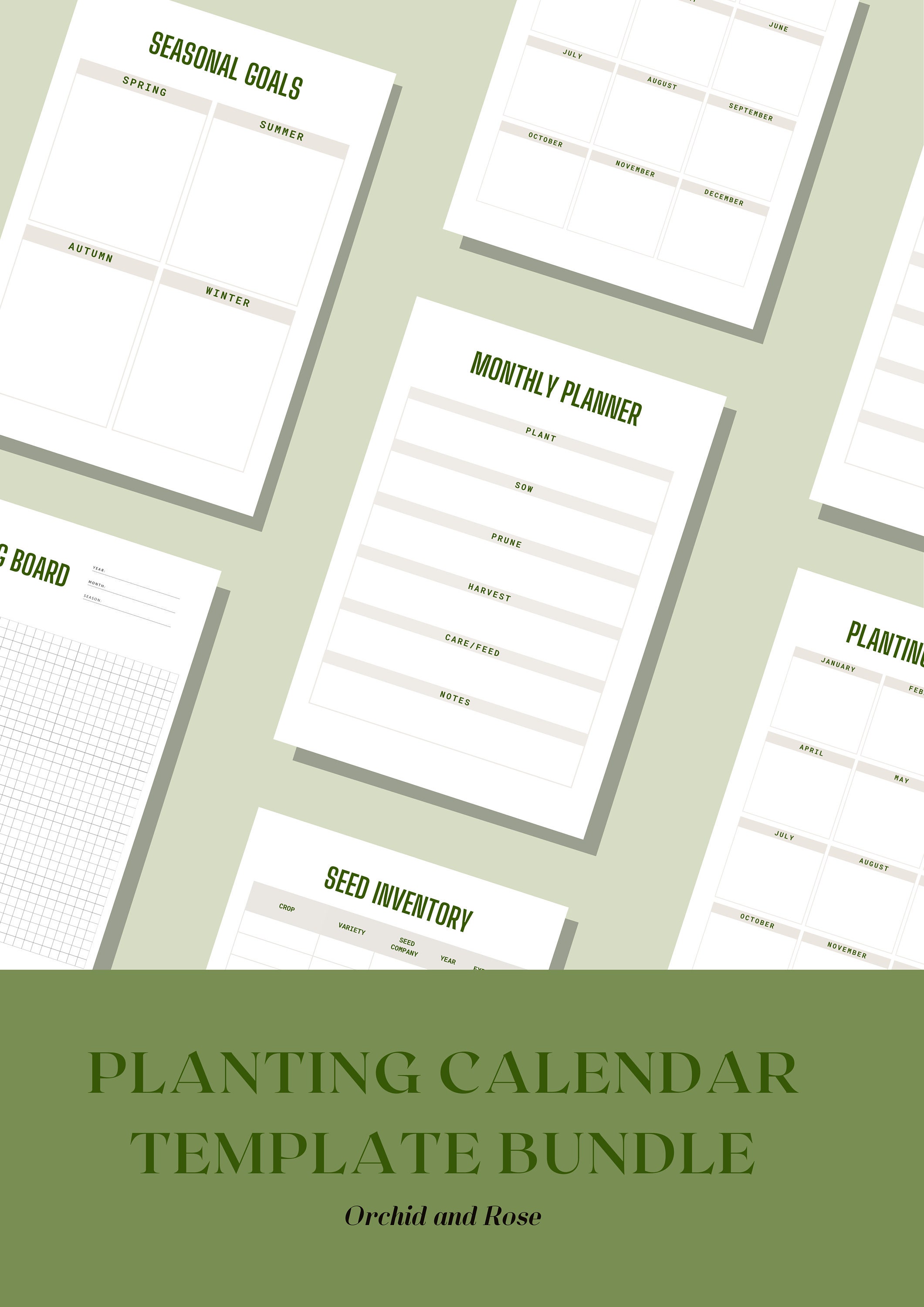 Allotment Planner // Fruit and Vegetable Planner // Gardening Planner ...