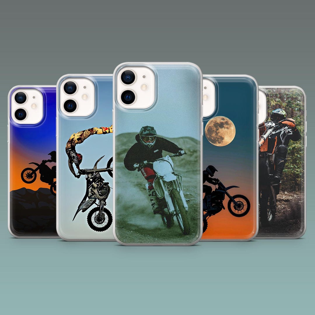 Motocross Phone Case Offroad Dirt Bike Cover for iPhone 17, 17pro, 16 ...