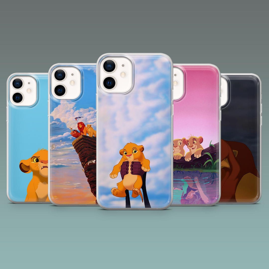The Lion King Phone Case Prince Simba Cover for iPhone 16e, 16pro, 15, 14, 13, 12, 11, Samsung ...
