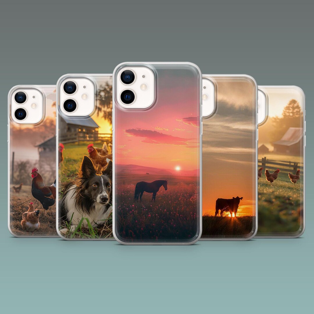 Farm Animals Phone Case Country Life Cover for iPhone 17, 17pro, 16e ...