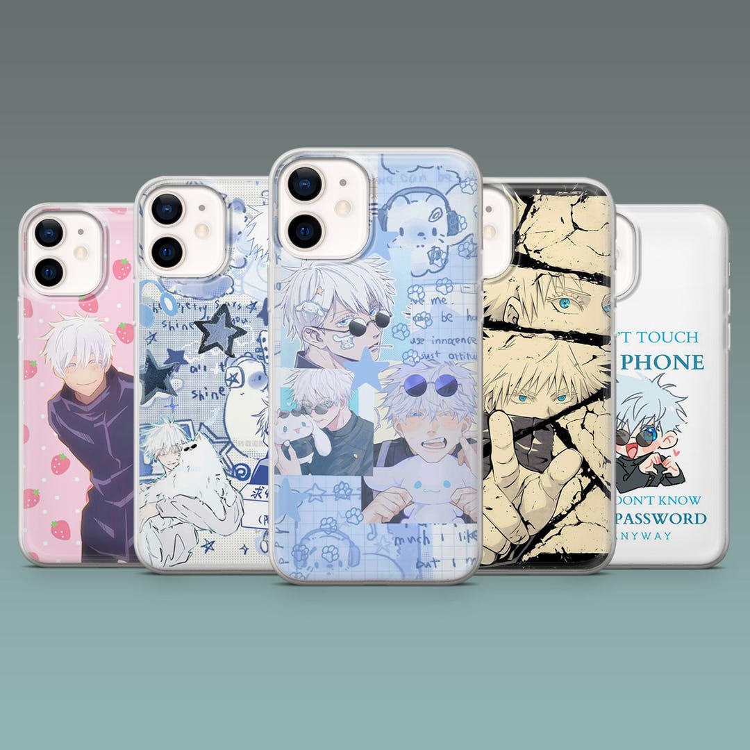 Kawaii Gojo Phone Case Jujutsu Kaisen Cute Satoru Cover for iPhone 16 ...