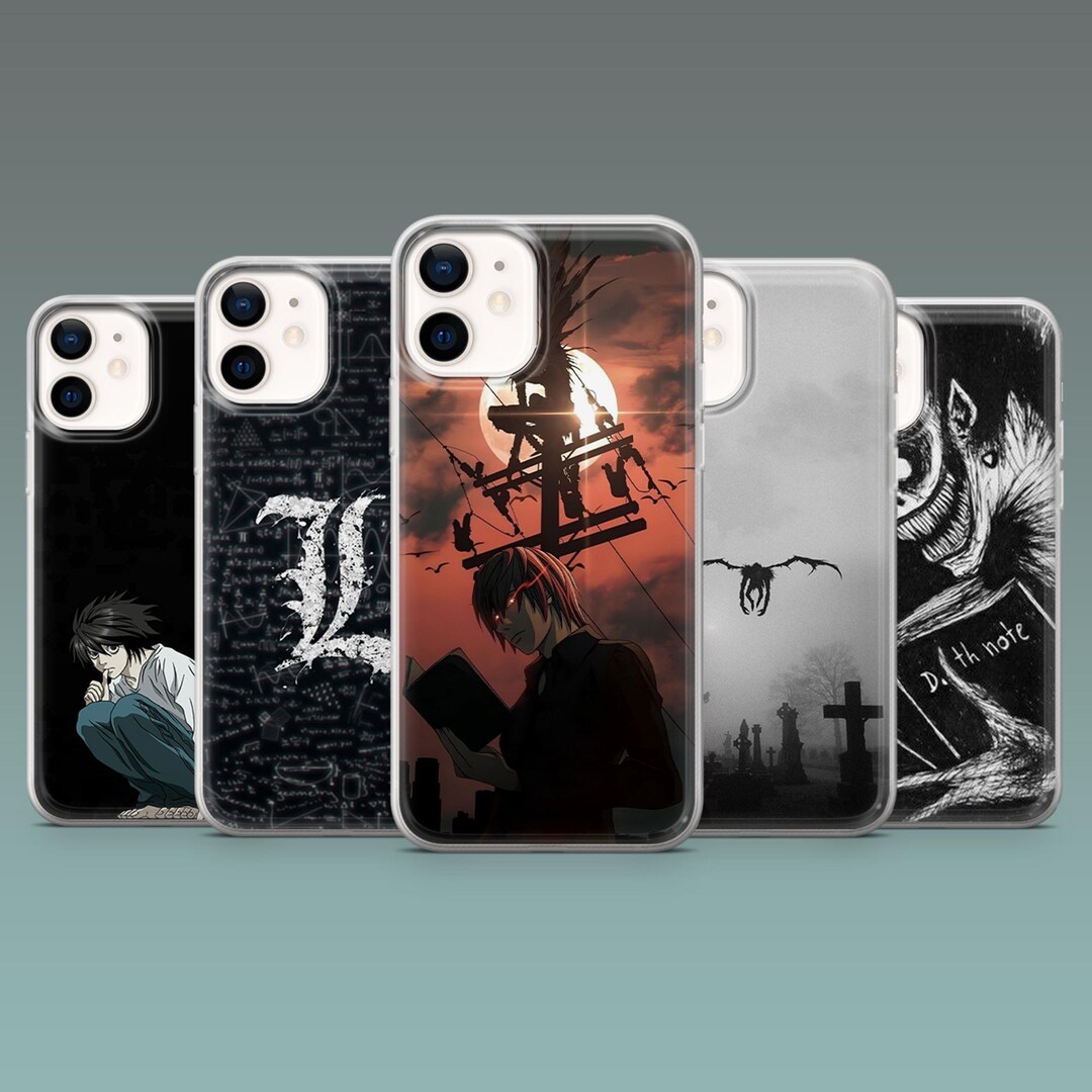 Death Note L Phone Case Anime Creepy Ryuk Cover for iPhone 16e, 15, 14 ...