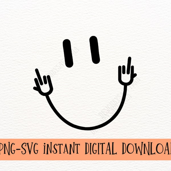 Middle Finger Svg - Etsy