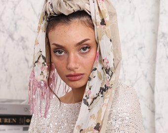 Gorgeous Headcover Tichel, Head Covering, Jewish Headcovering, Scarf ...