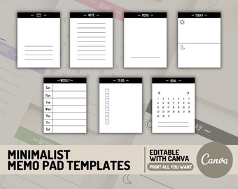 Canva Memo Template - Etsy