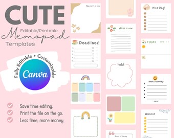 Canva Memo Template - Etsy