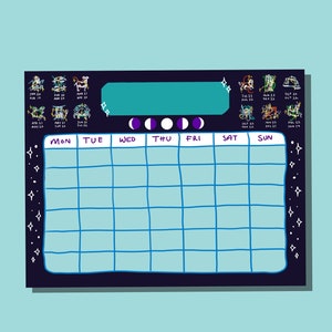 Star Sign Open Printable Calendar / Open Zodiac Printable Calendar ...