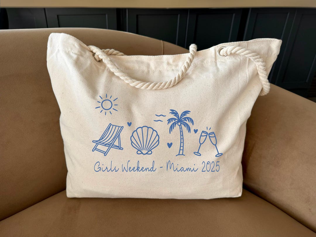 Custom Girls Weekend Tote Bag, Girls Traveler Gift Bag, Girls Weekend ...