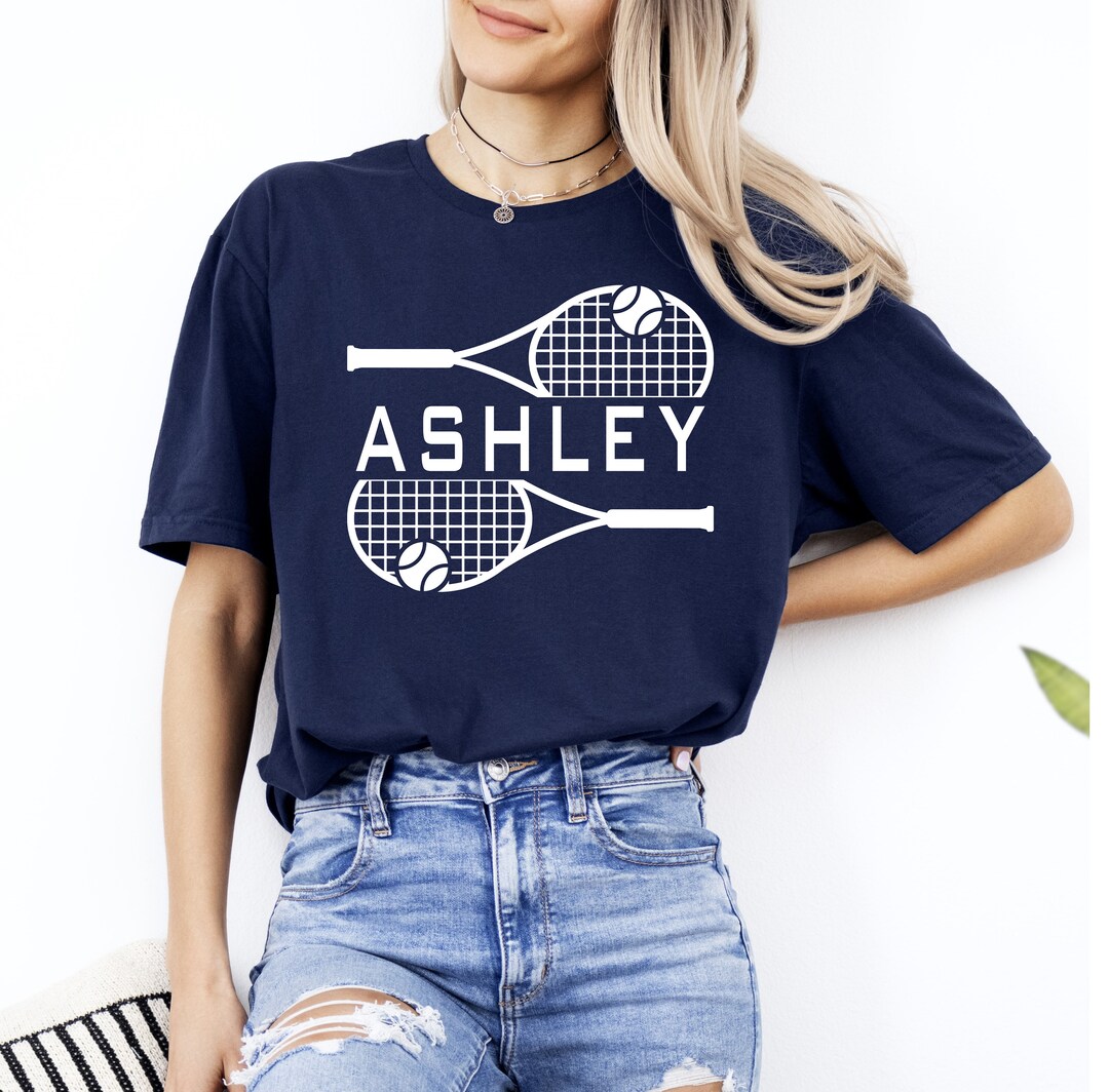 Custom Tennis T-shirt, Tennis Player Shirt, Tennis Racket Shirt, Game ...