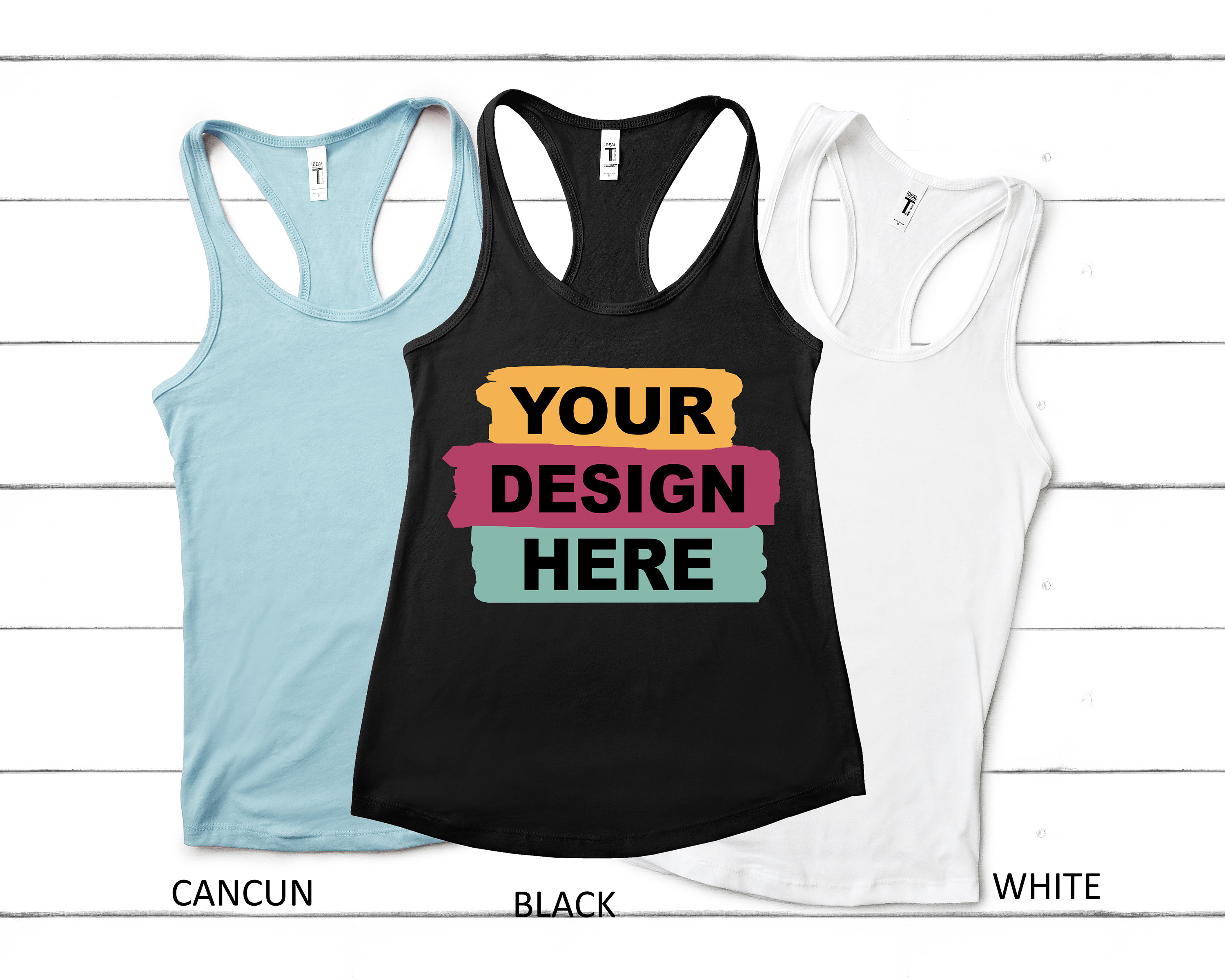 Custom Tank Top, Custom Logo Tank Top, Your Design Here Tank Tops ...