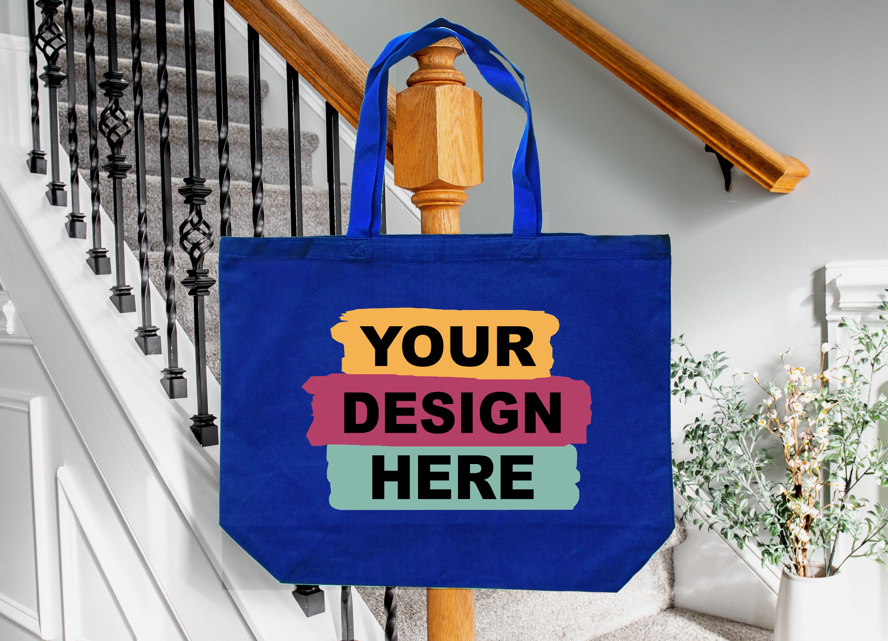 Custom Tote Bag, Personalized Tote Bags, Your Logo Here, Custom Design ...