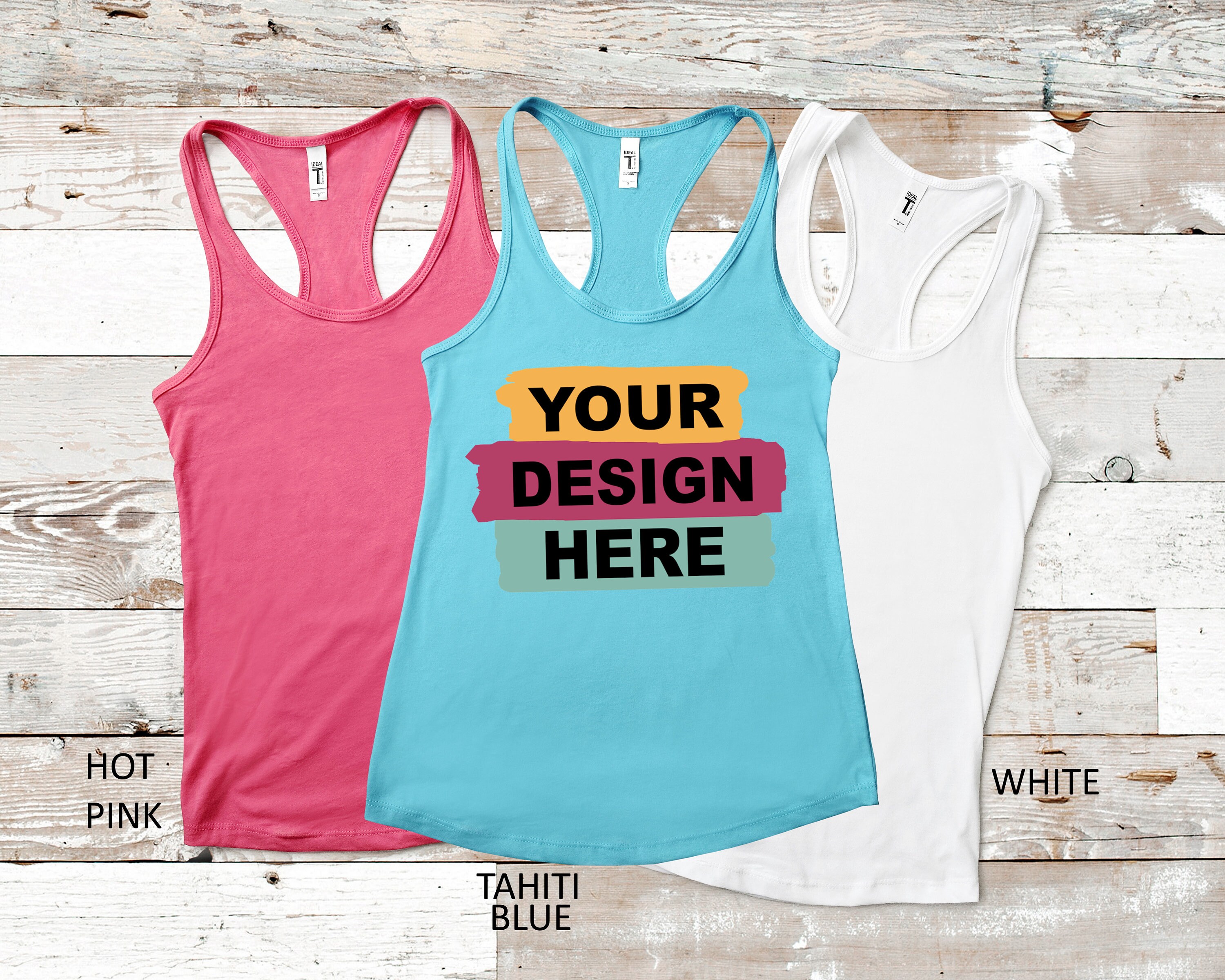Custom Tank Top, Custom Logo Tank Top, Your Design Here Tank Tops ...