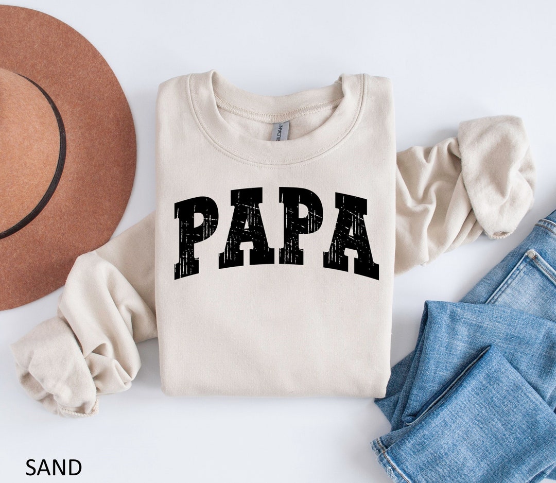 Retro Papa Sweatshirt, Father's Day Gift Sweatshirt, Papa Gift ...