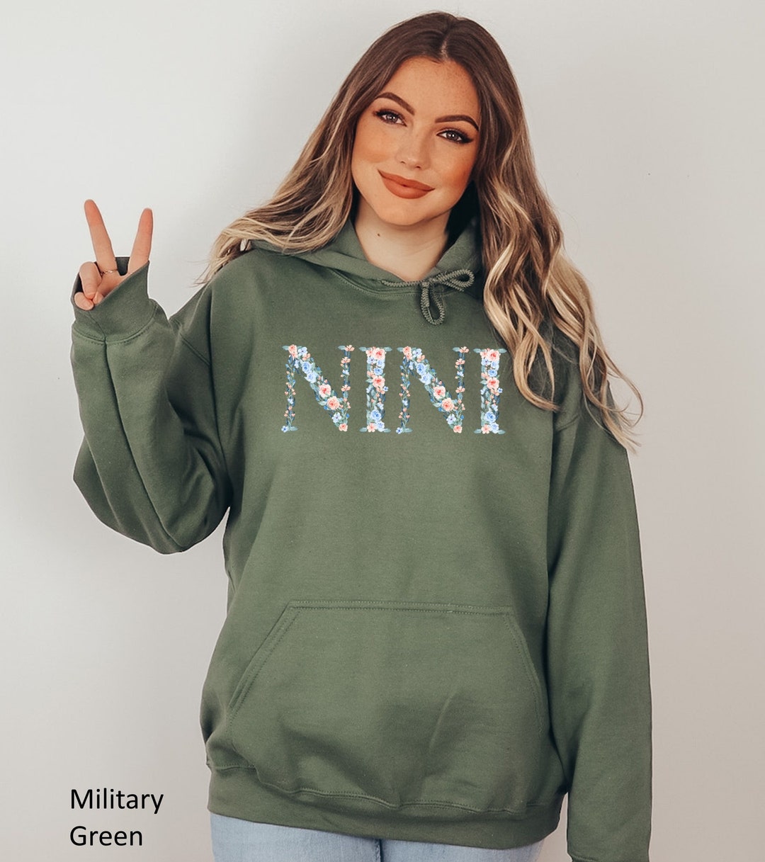 Nini Hoodie, Gift From Grandkids, Mother's Day Hoodie, Nini Sweatshirt ...