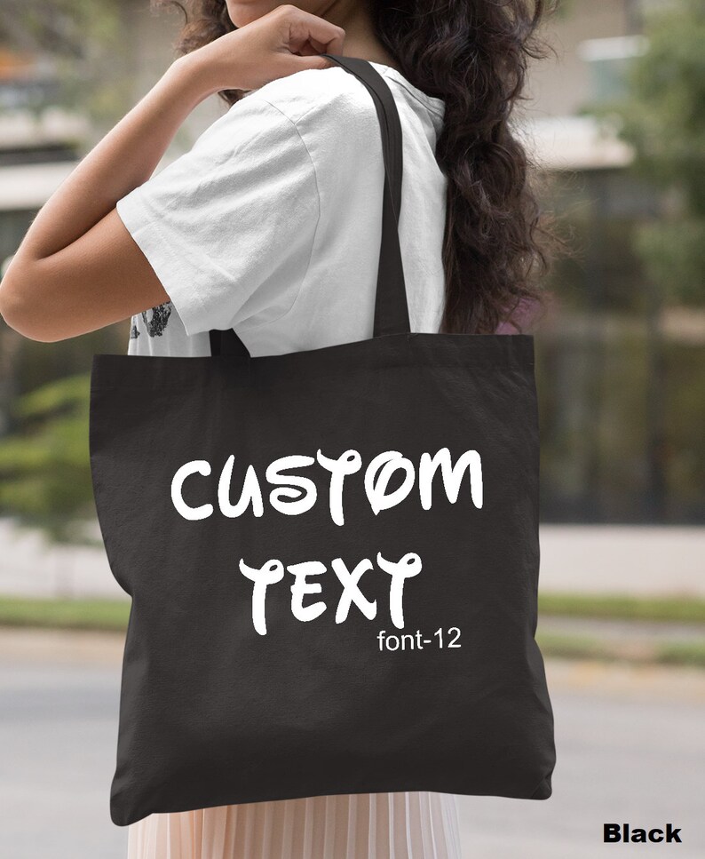Personalized Tote Bag, Custom Text Tote Bag, Custom Tote Bag, Great ...