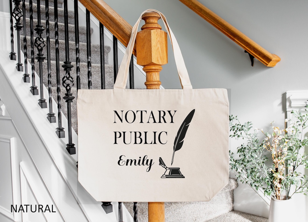 Custom Notary Bag, Customized Name Notary Public Bag, Gift for Notary ...