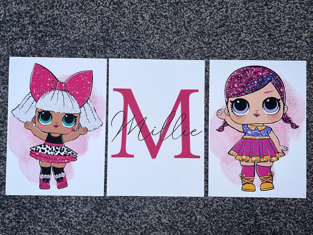 LOL Dollz Bedroom Prints Set of 3 - Etsy