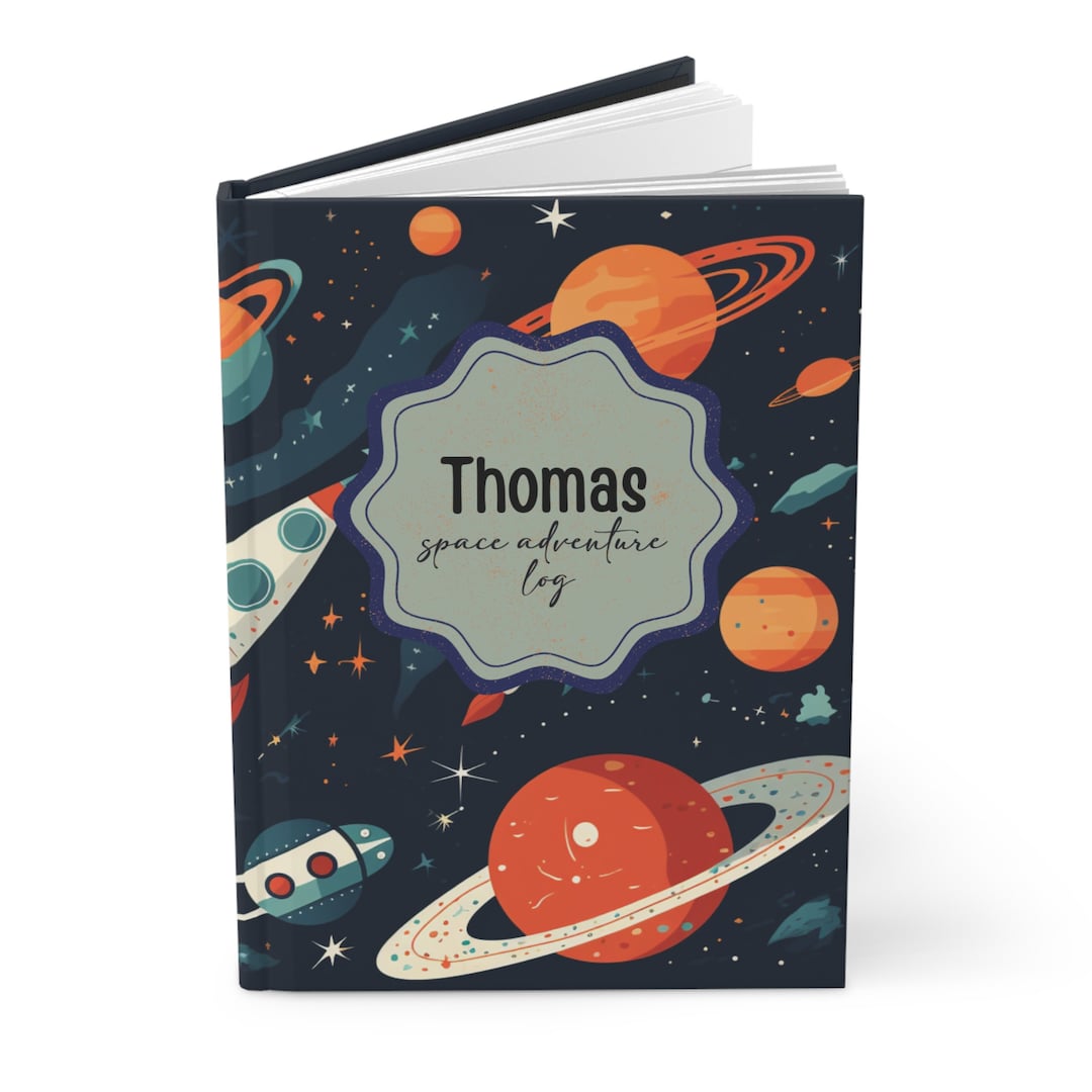 Personalized Space Adventure Log Notebook Kid-friendly Illustrated ...