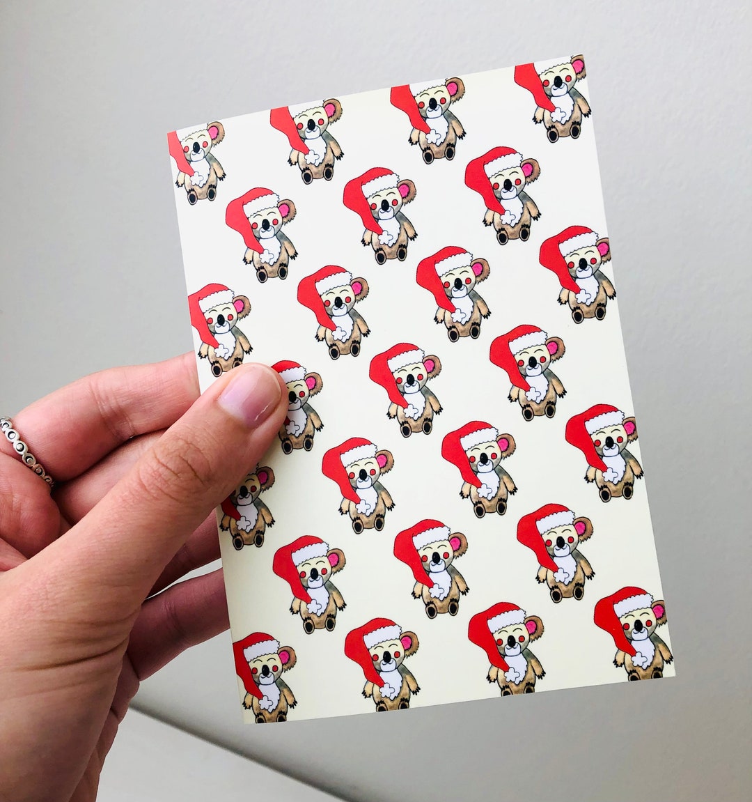 Koala Bear Christmas Cards Pack of 10 for Animal Lovers, Koala With ...