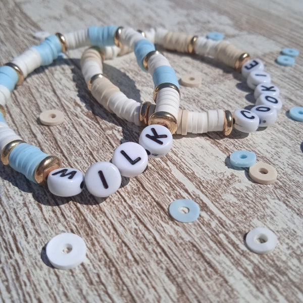 Matching Clay Bead Bracelets - Etsy