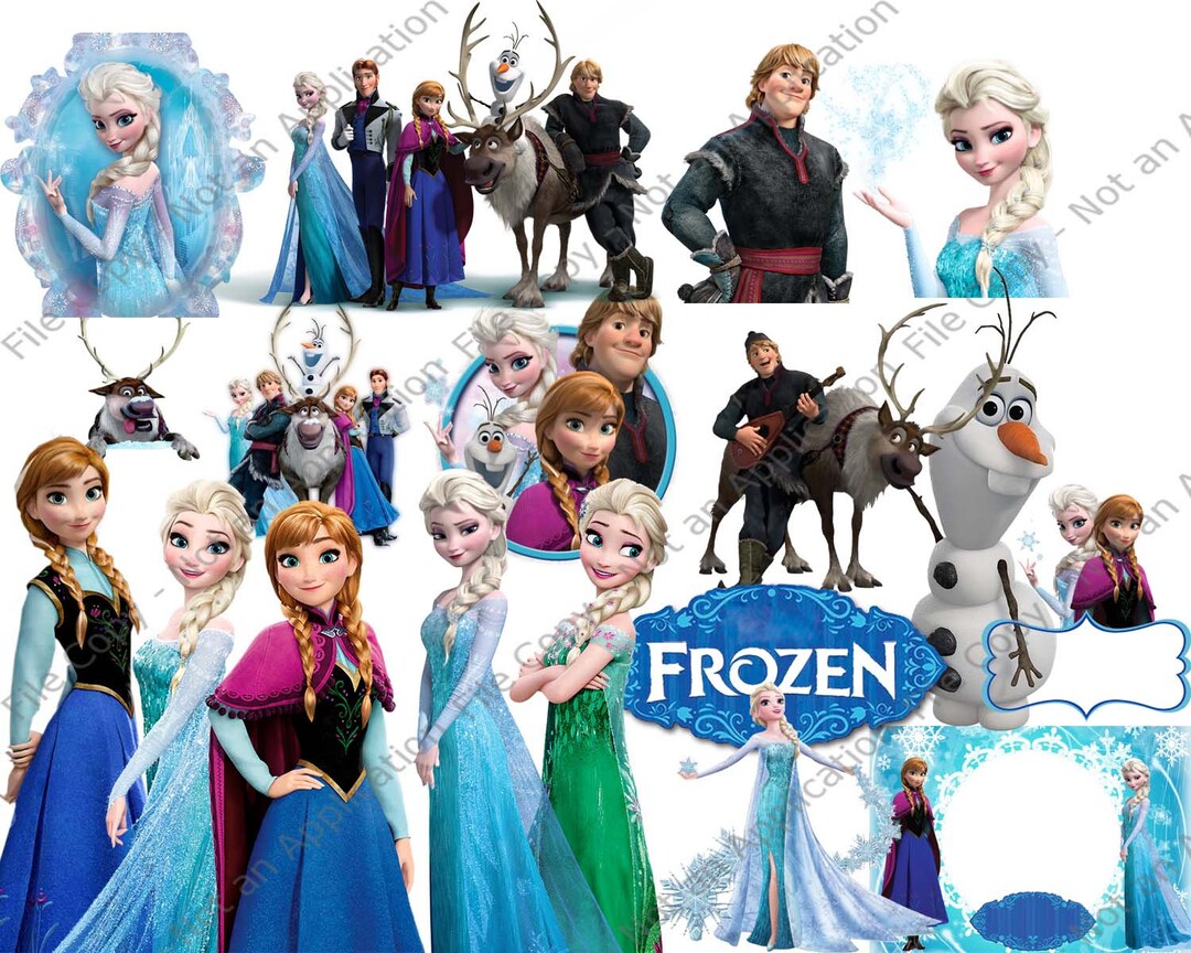 Buy Frozen PNG Clip Art Alphabet Numbers Frozen Clipart Bundle Online ...