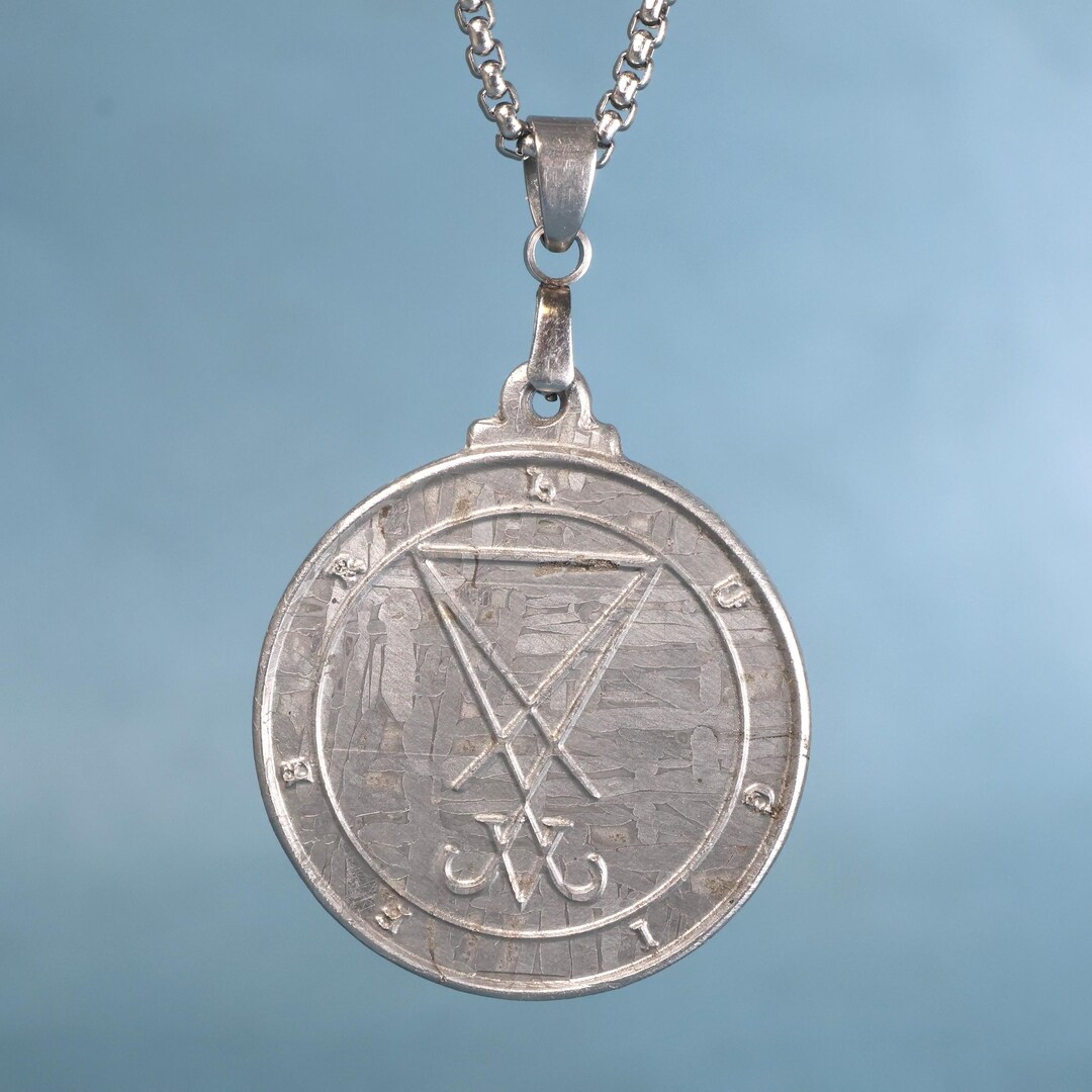 Lucifer Logo Devil Logo, Devil Carving Meteorite Seal, Meteorite ...