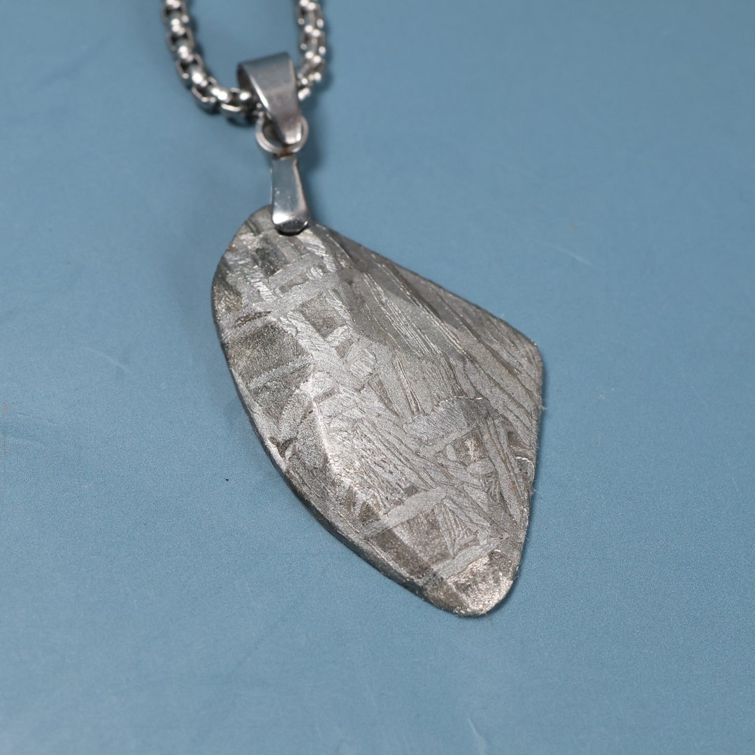 The Lucky Stone Carved Meteorite, Meteorite Pendant, Necklace, Gift ...