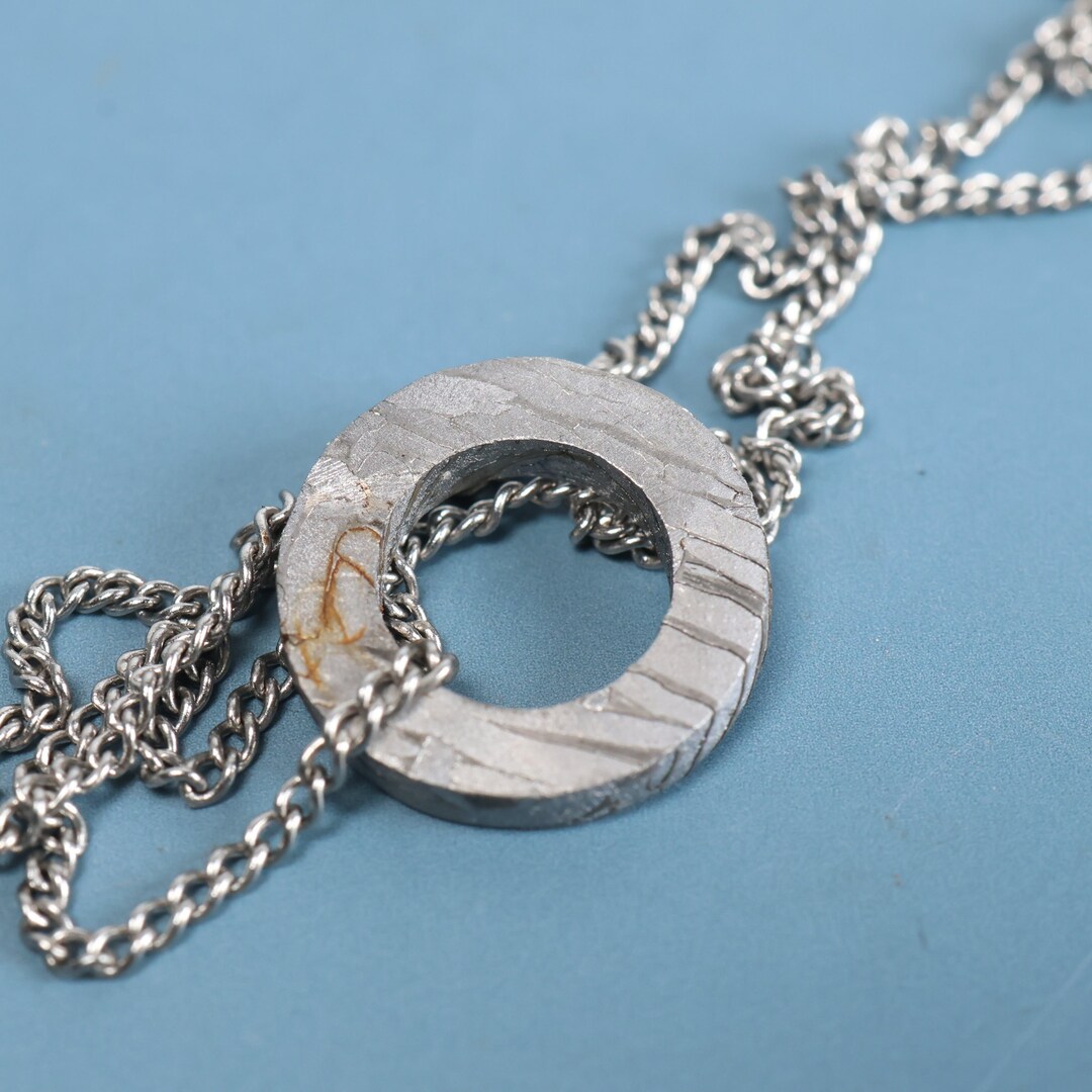 Iron Meteorite Round Openwork Pendant Personalized Gift Necklace X346 ...