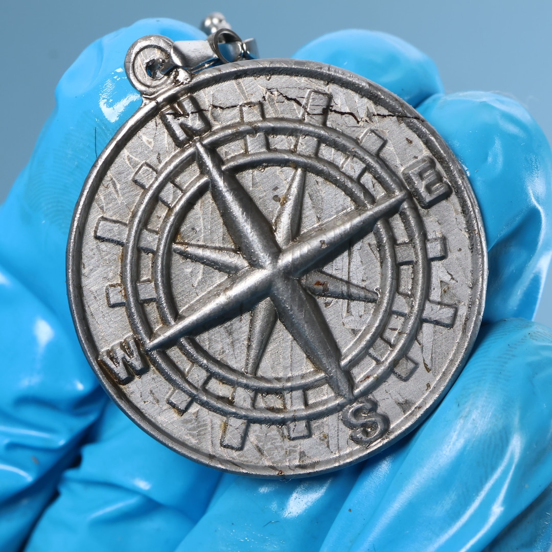 Meteor Carving Compass, Meteor Pendant, Necklace, Gift, Meteor X314 - Etsy
