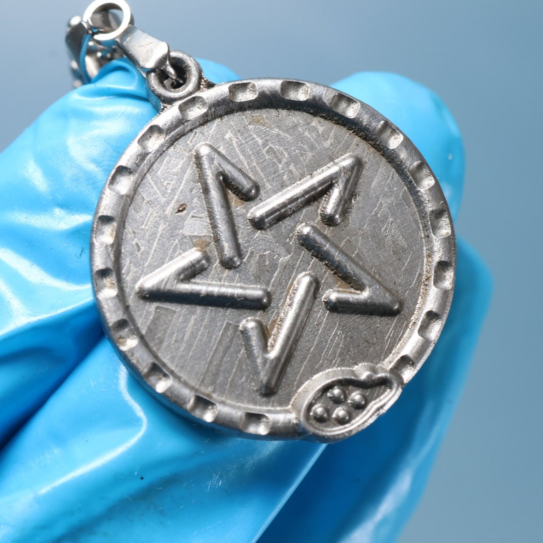 Meteorite Carved Pentagram Star, Meteorite Pendant, Necklace, Gift ...
