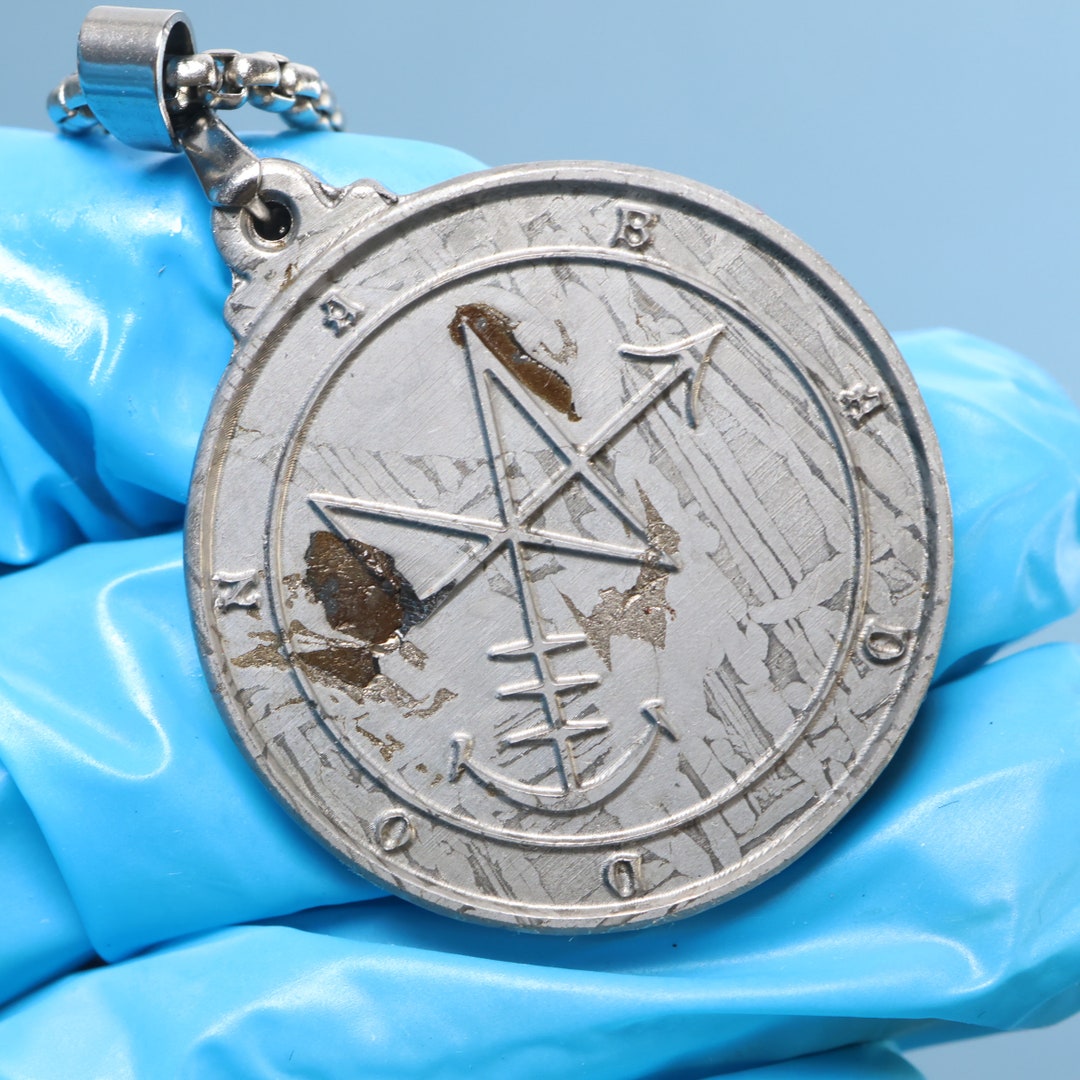 Sigil of Abaddon Sigil of Demons, Meteorite Carved Demon Sigil ...