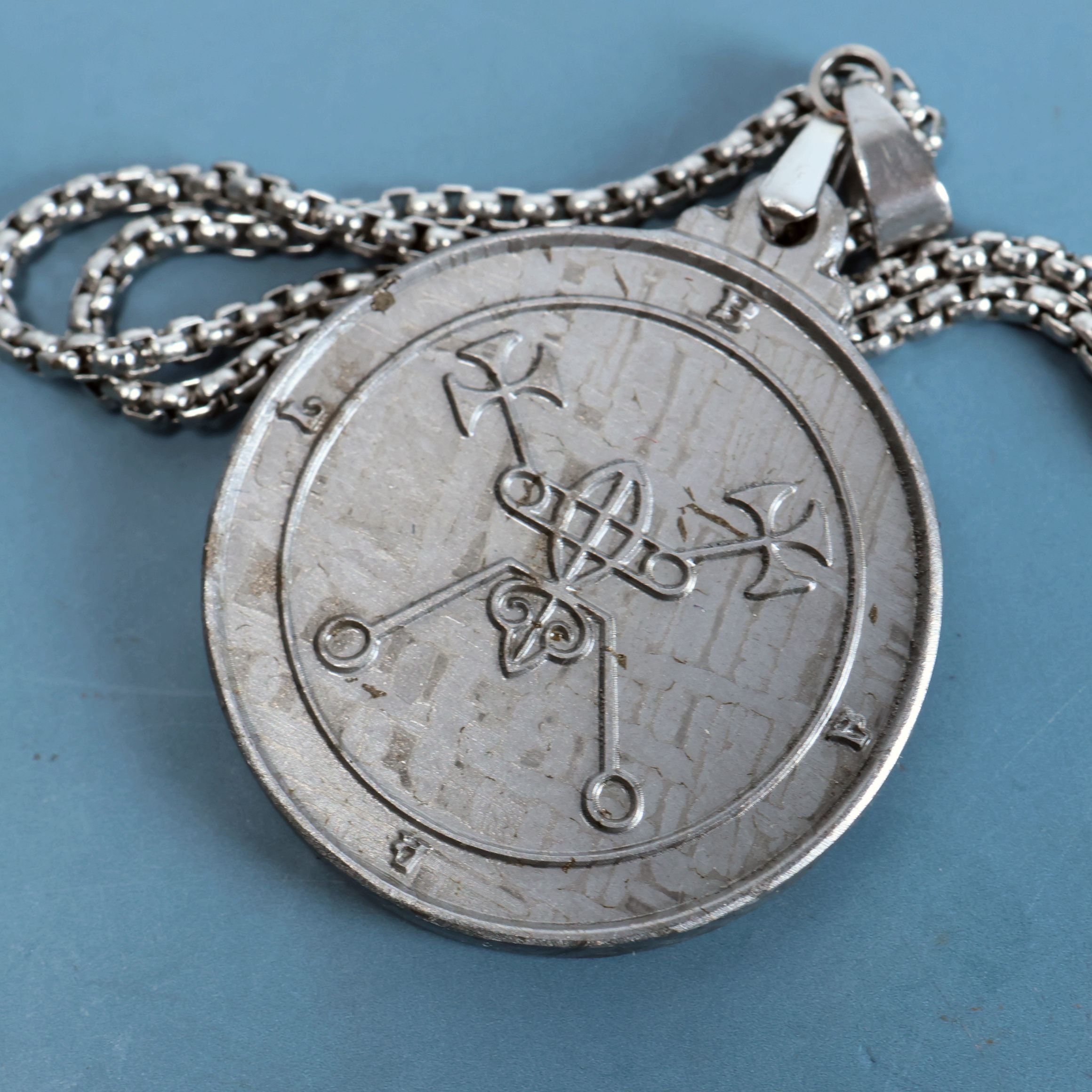 Sigil of King Bael Sigil of Demons, Meteorite Carved Demon Seal ...