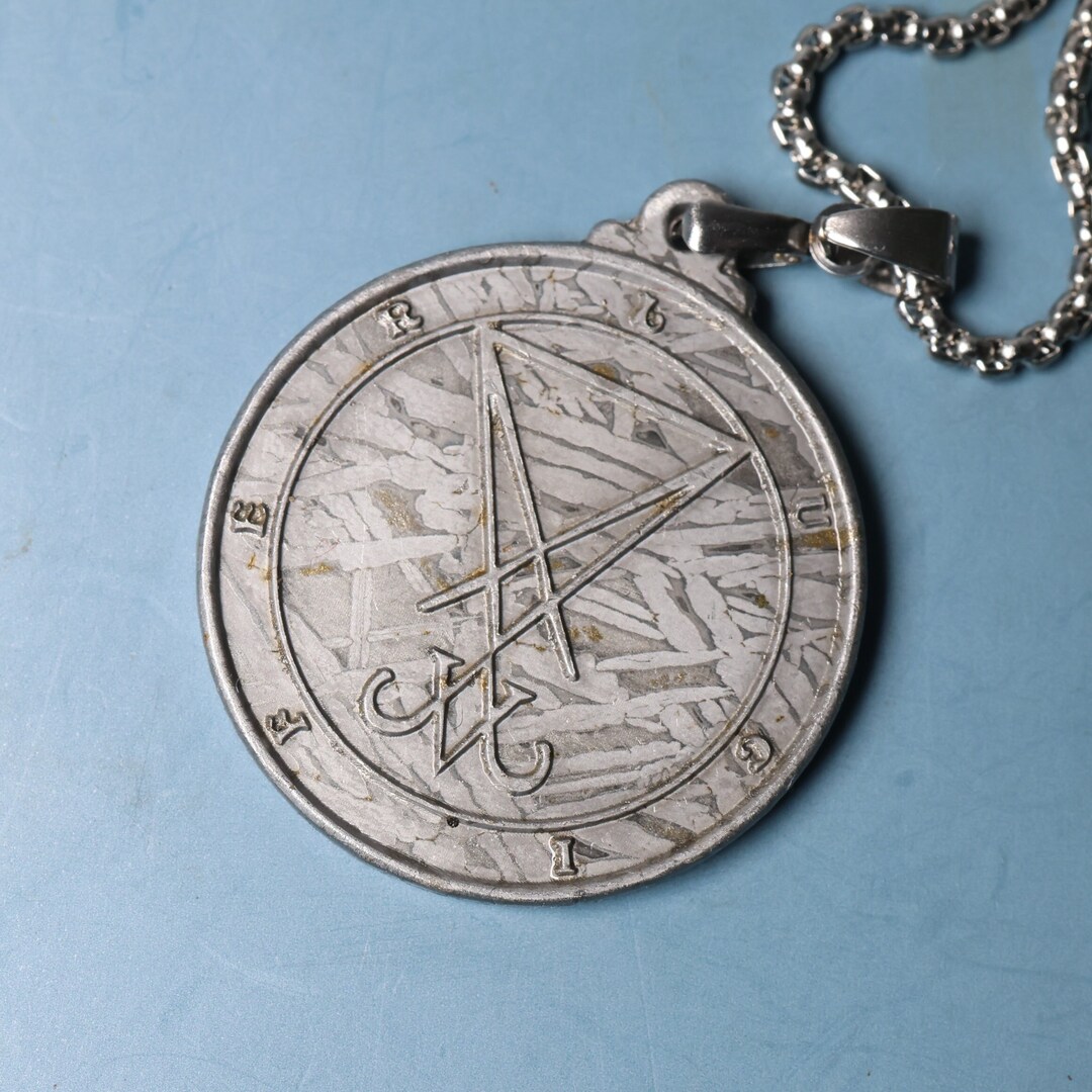 Sigil of Lucifer Sigil of Demons, Meteorite Carved Demon Sigil ...