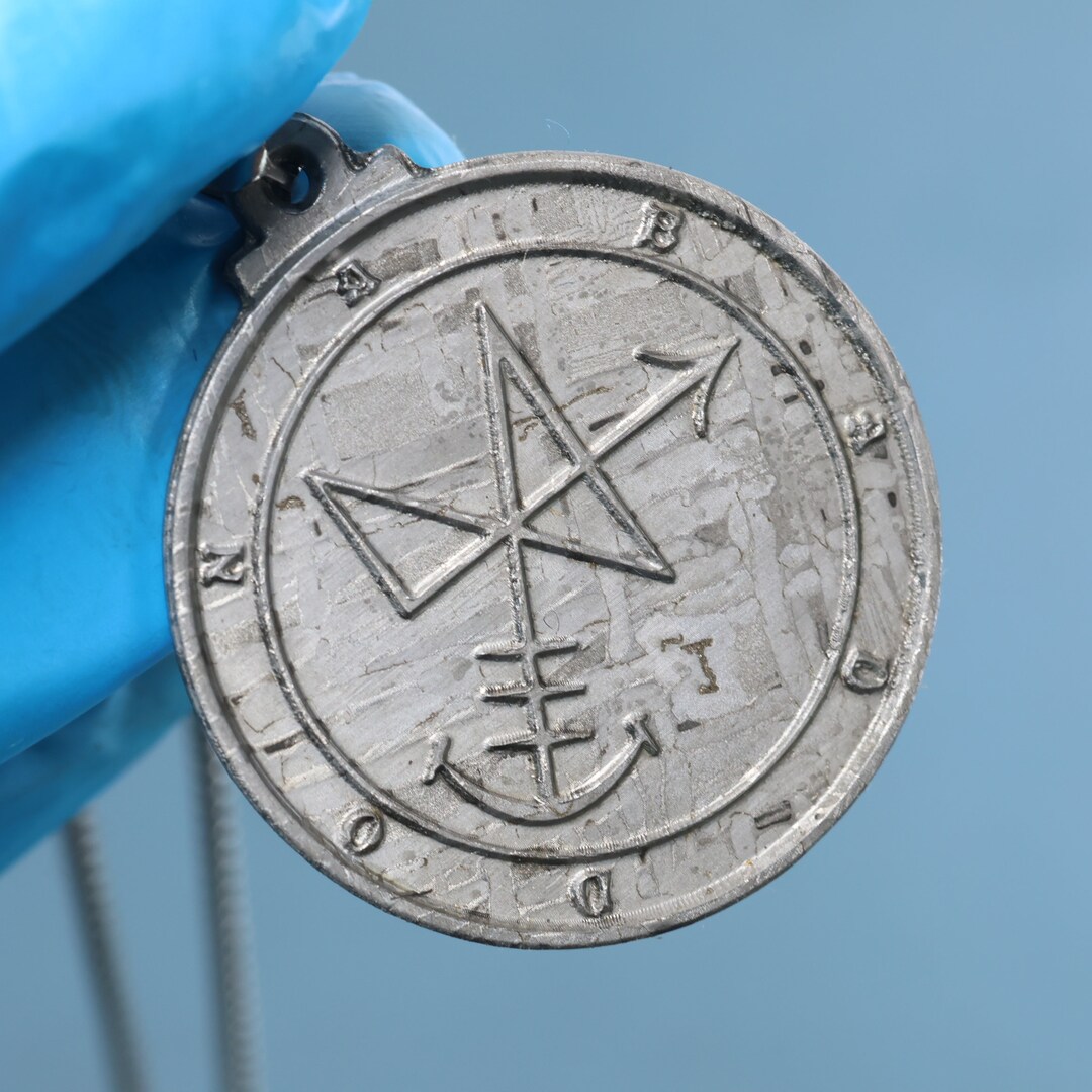 Abaddon Sigil Devil Sigil, Meteor Carving Devil Seal, Meteor Pendant ...