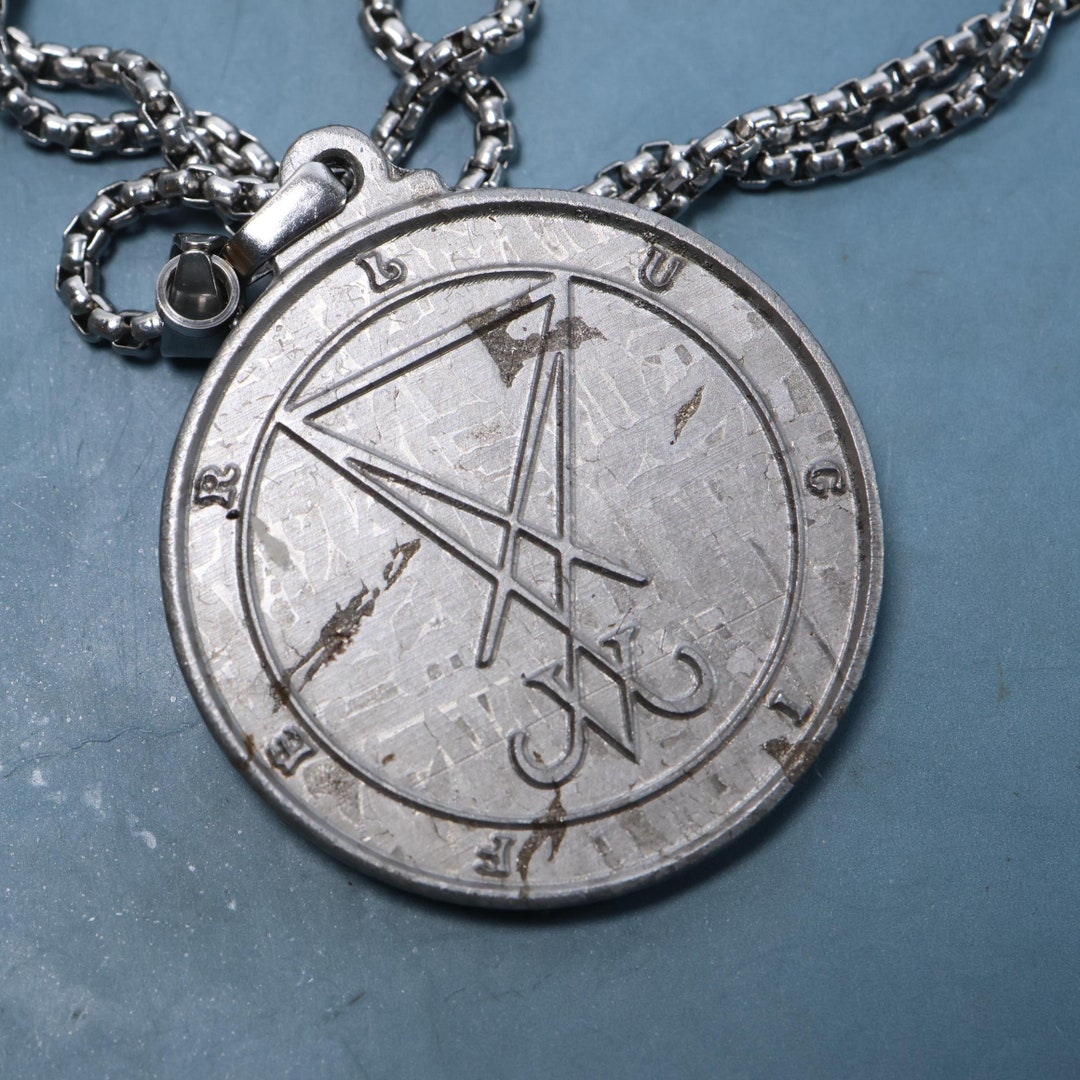 Lucifer Logo Devil Logo, Devil Carving Meteorite Seal, Meteorite ...