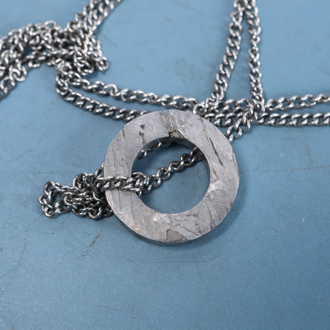 Iron Meteorite Round Openwork Pendant Necklace Gift X604 - Etsy