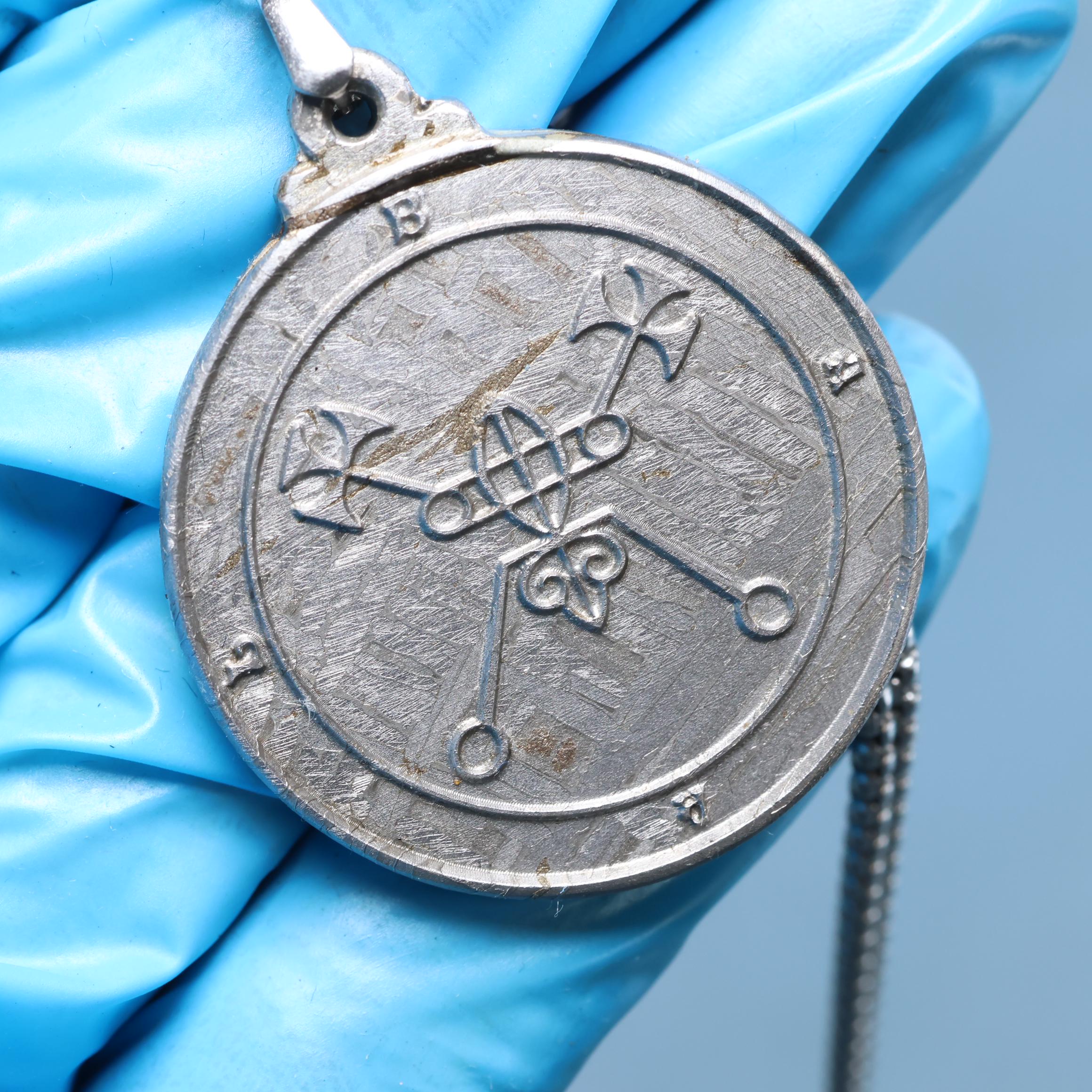 Sigil of King Bael Sigil of Demons, Meteorite Carved Demon Seal ...