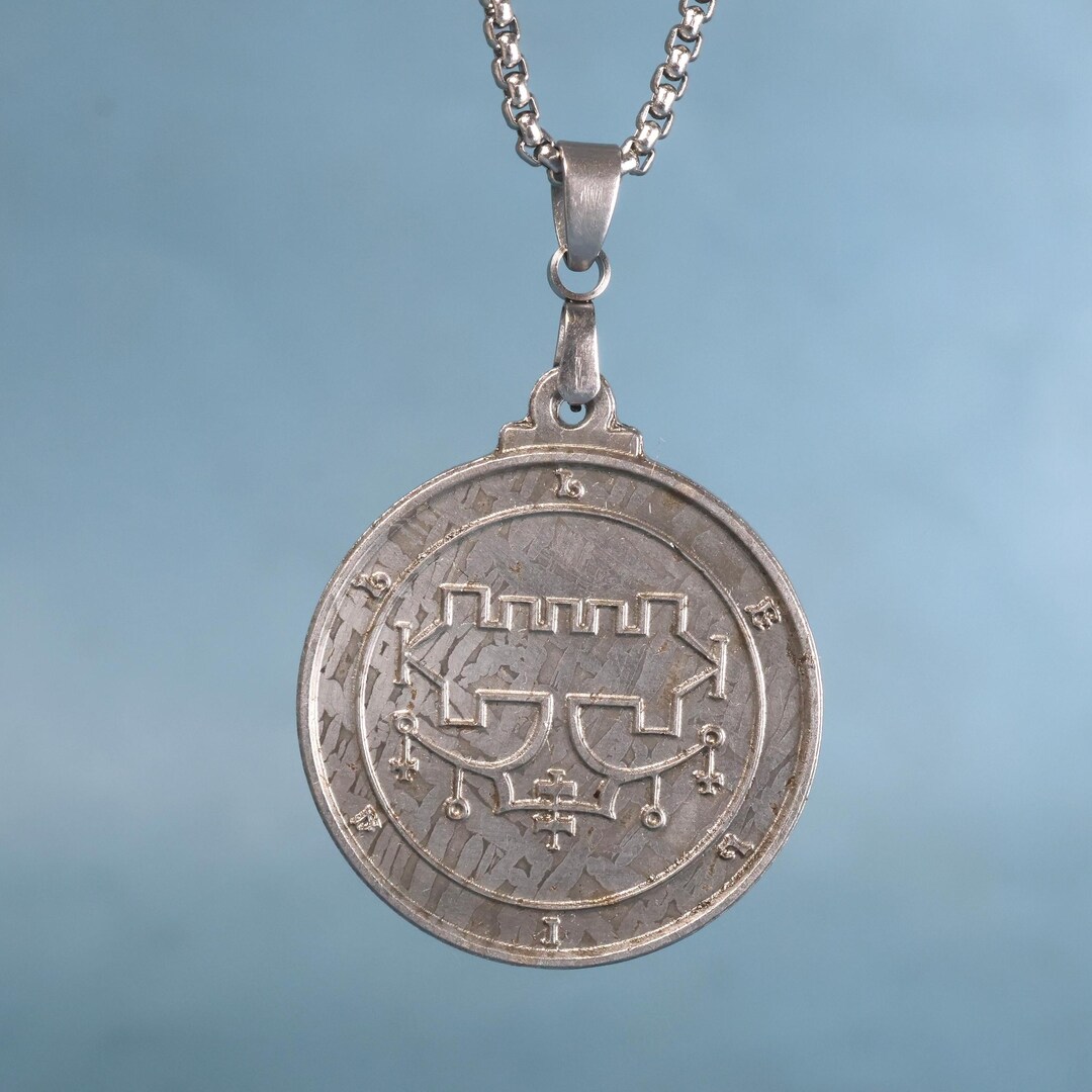 Devil Emblem,muonionalusta Devil Carved Meteorite Seal, Meteorite ...