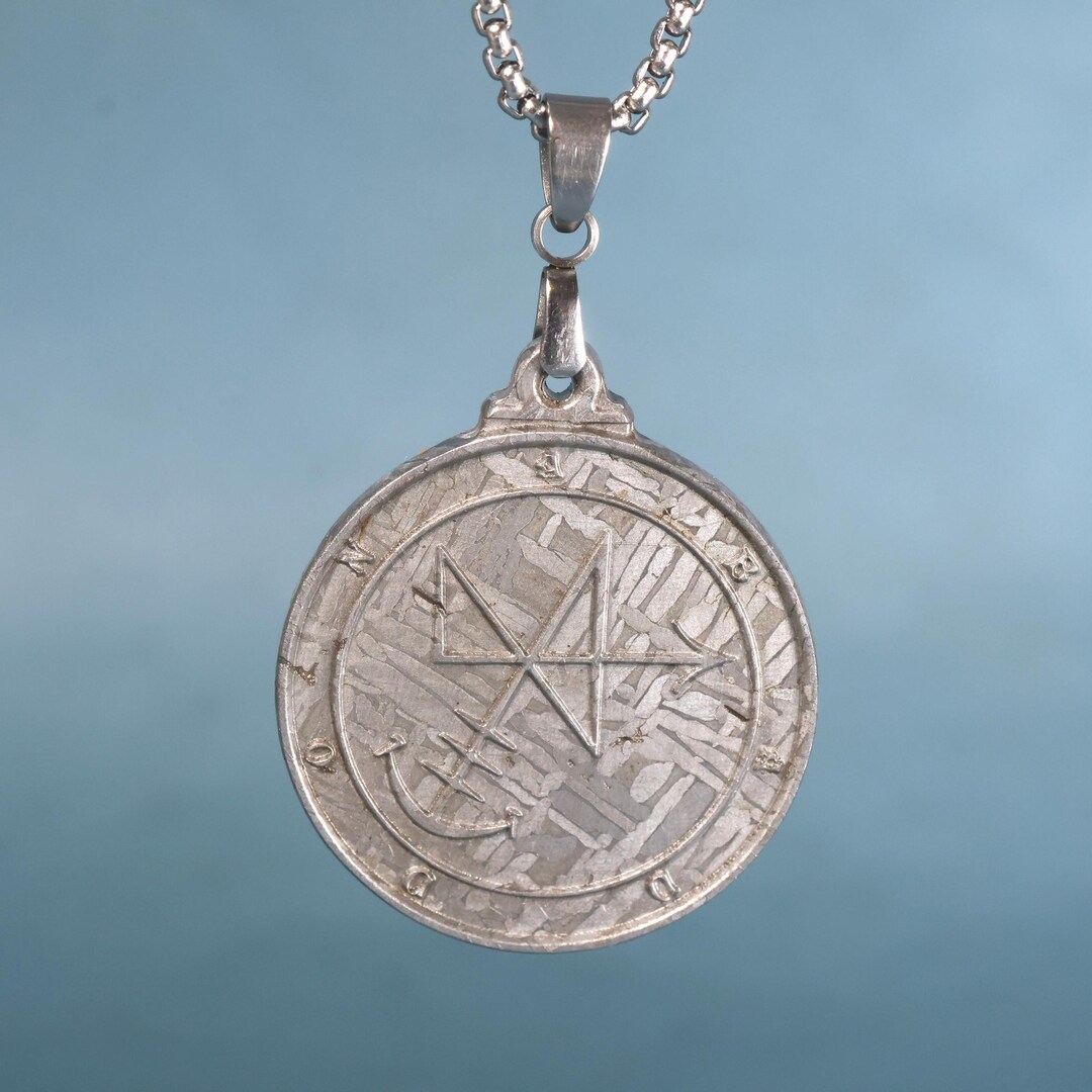 Abaddon Sigil Devil Sigil, Meteor Carving Devil Seal, Meteor Pendant ...