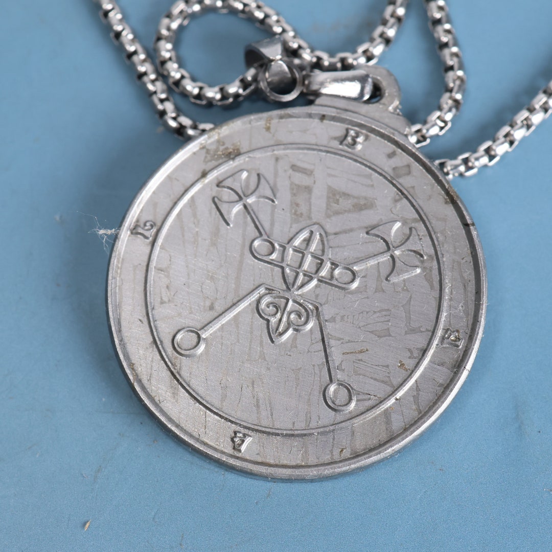 Sigil of King Bael Sigil of Demons, Meteorite Carved Demon Seal ...