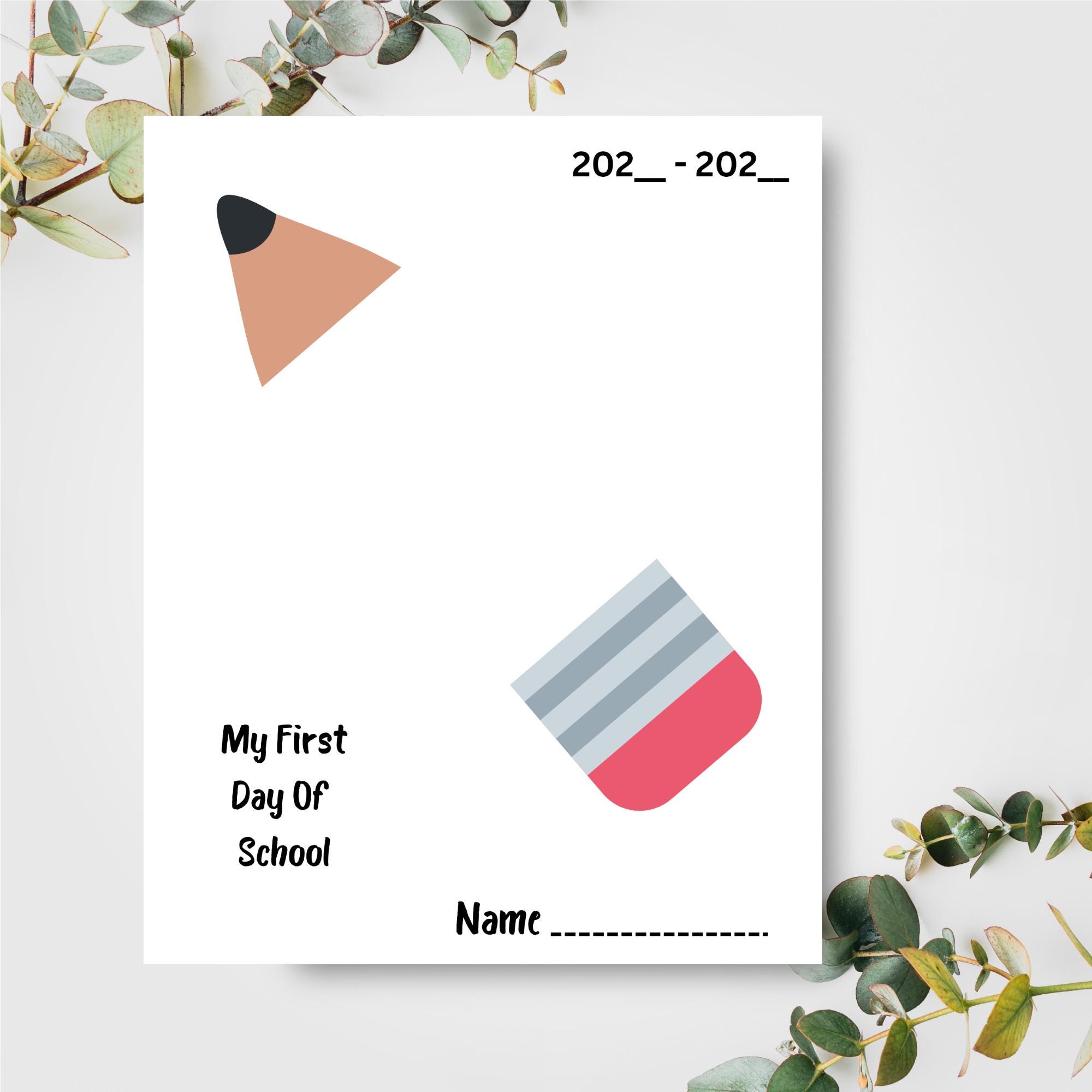 Back to School Printable First Day of School Handprint Printable ...