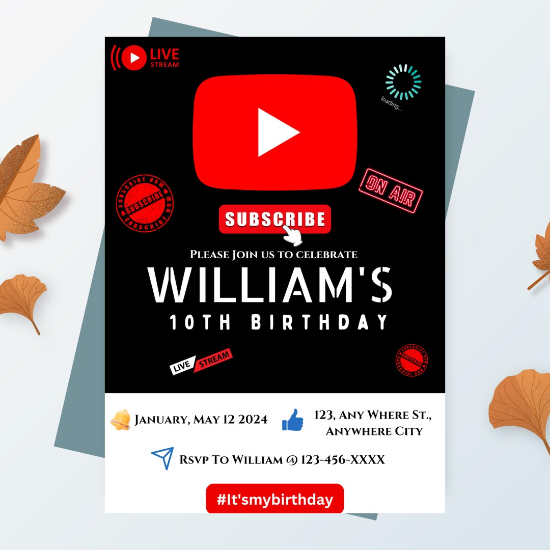 Social Media Invitation Template Editable Influencer Invitation ...