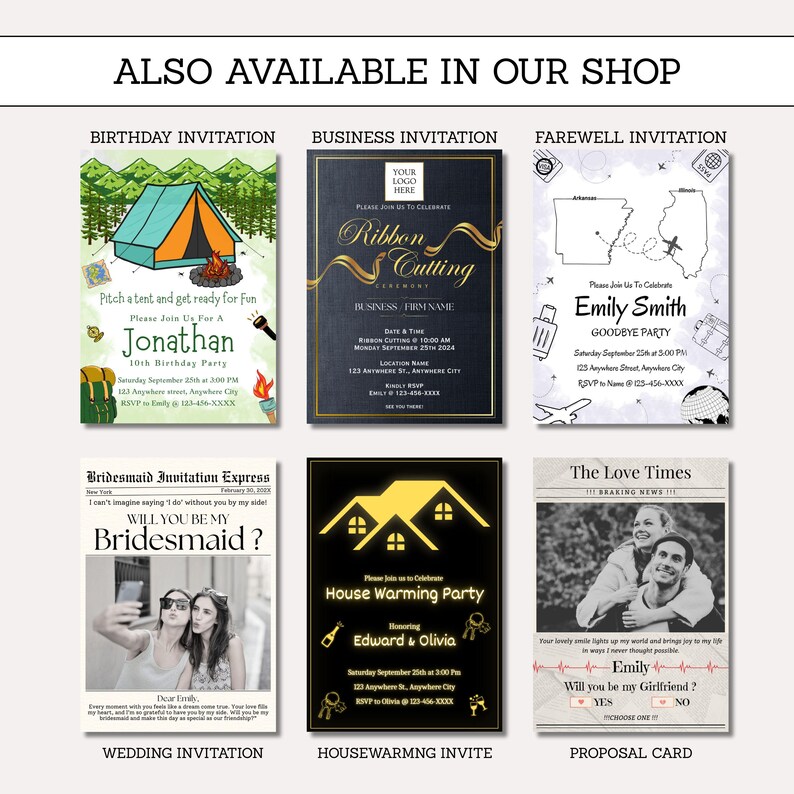 Editable Farewell Party Invitation Template: Printable Goodbye Invite ...