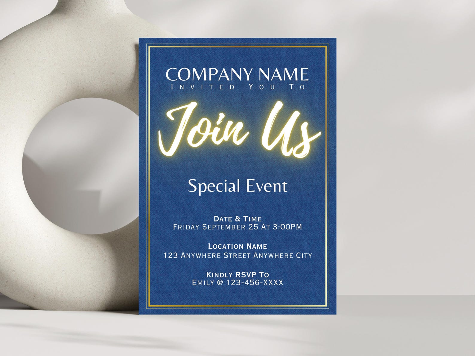 Business Special Event Invitation Template | Company Any Event ...