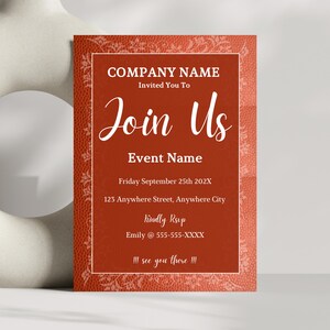 Business Special Event Invitation Template | Company Any Event ...