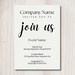 Editable Business Company Corporate Special Event Party Invitation Card ...